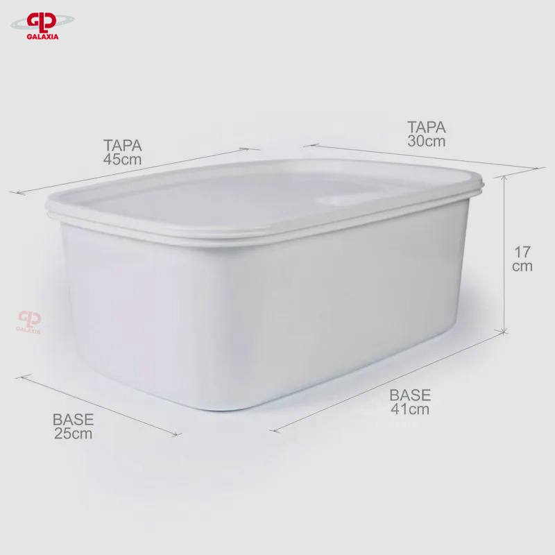 Recipiente Rectangular para Congelacion 16 Lt - Galaxia del Plástico