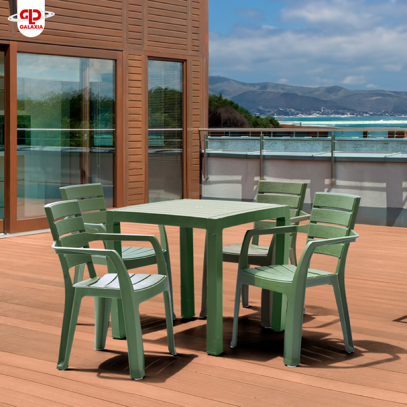 Silla Barú con Brazos Rimax Verde Selva - Galaxia del Plástico ...