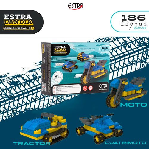 Estralandia Genio Mecánico 186 Fichas - Galaxia del Plástico